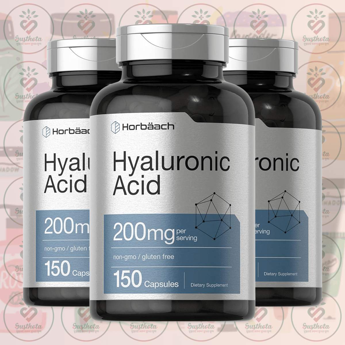 NatureBell Hyaluronic Acid With Collagen & MSM - 2000 Mg - 240 Capsules ...